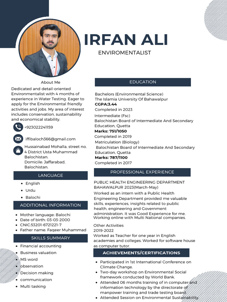 Irfan CV | PDF