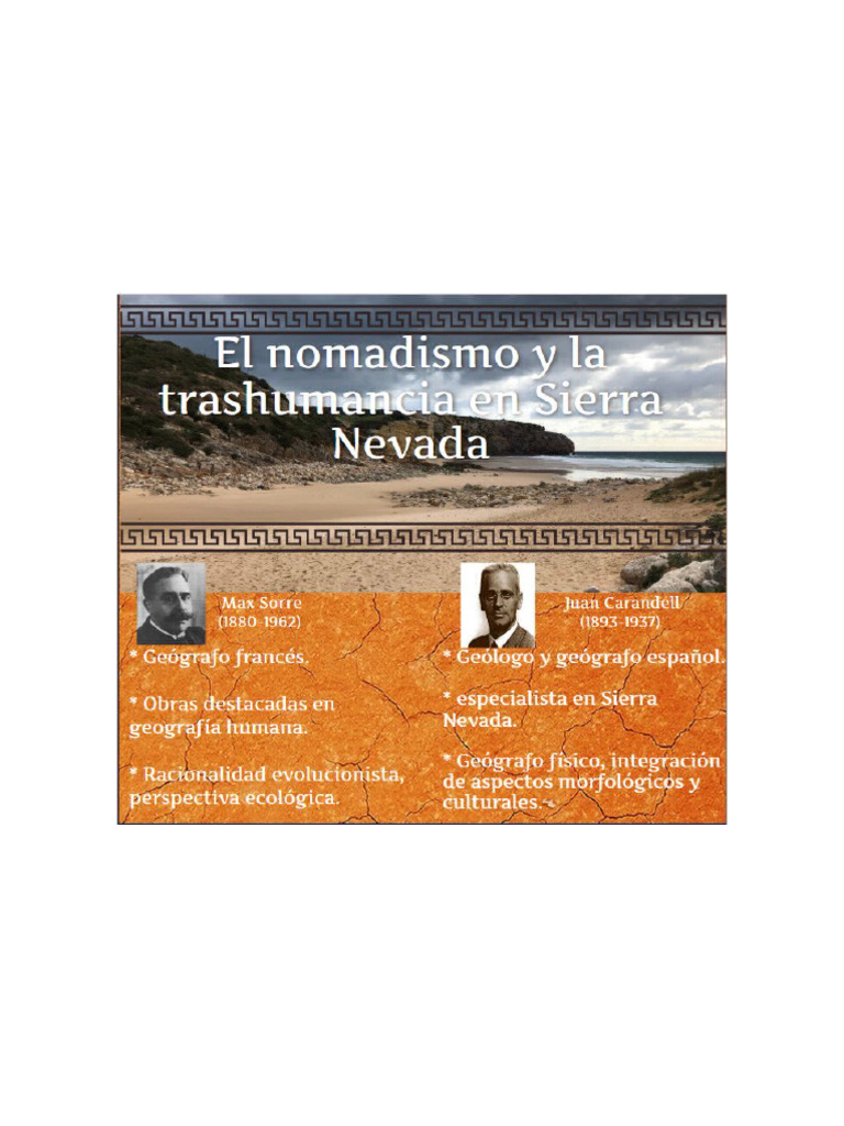 Infografia Nomadismo y La Trashumancia en Sierra Nevada | PDF