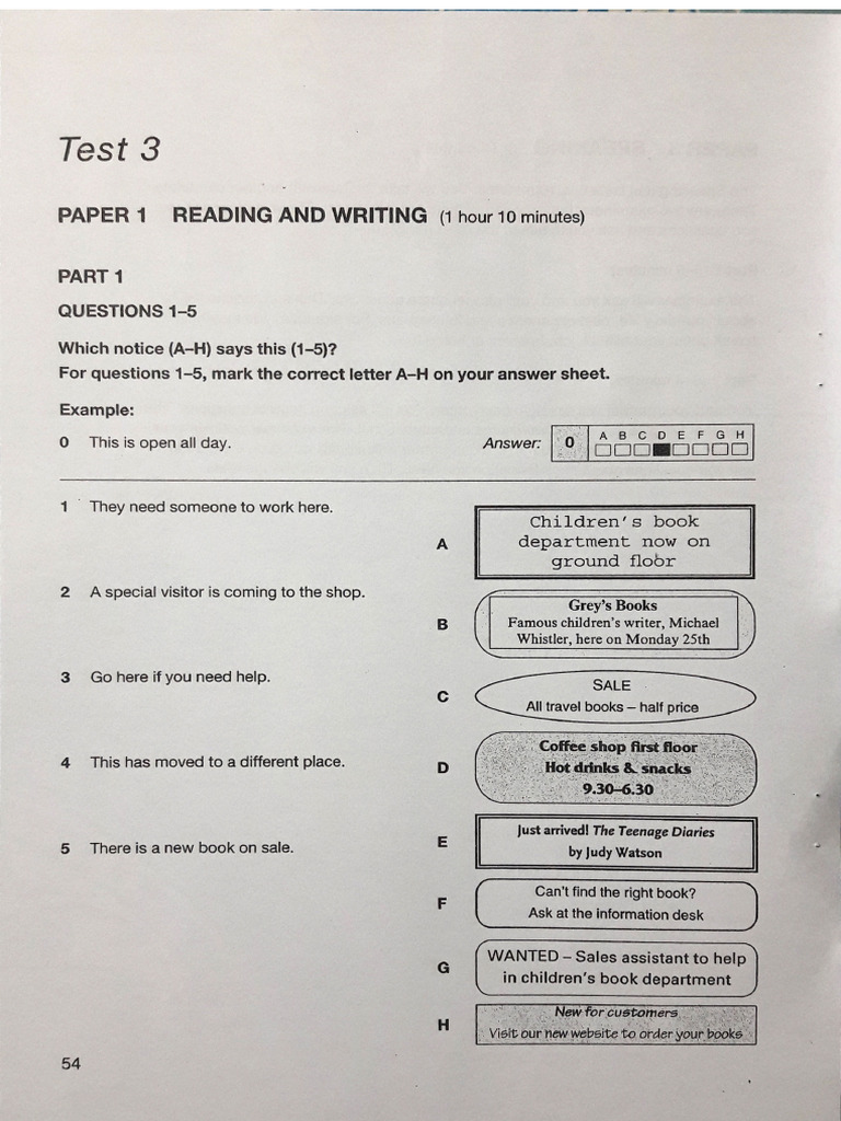 Sample Test 1 | PDF