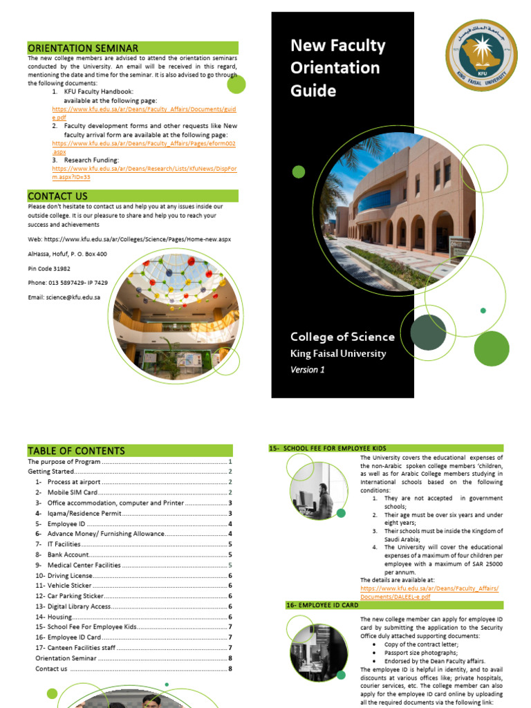 booklet for new faculty members-v1 | PDF