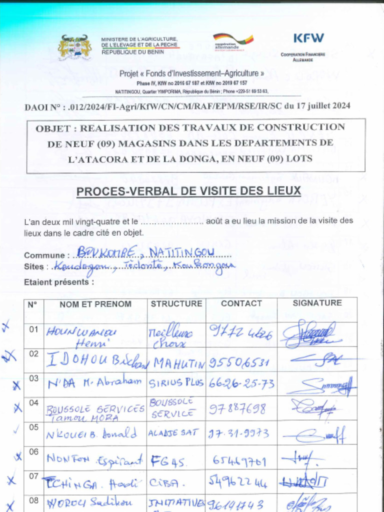 PV Visite Des Lieux Daoi N O12 Magasin | PDF