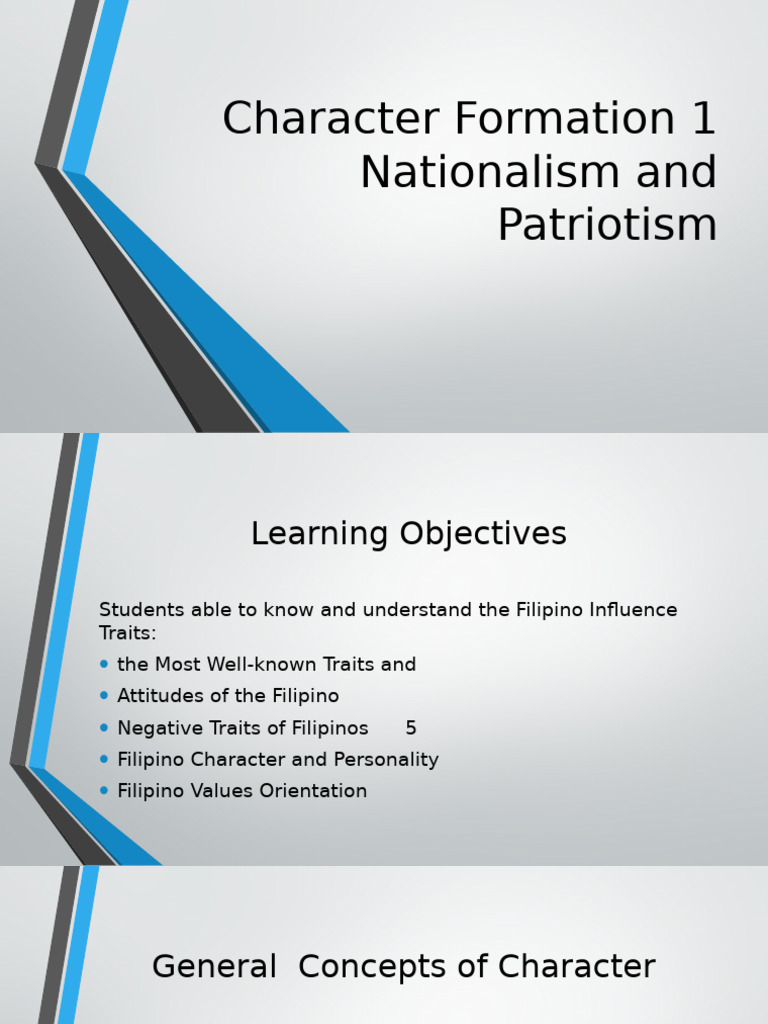 Character Formation 1 | PDF