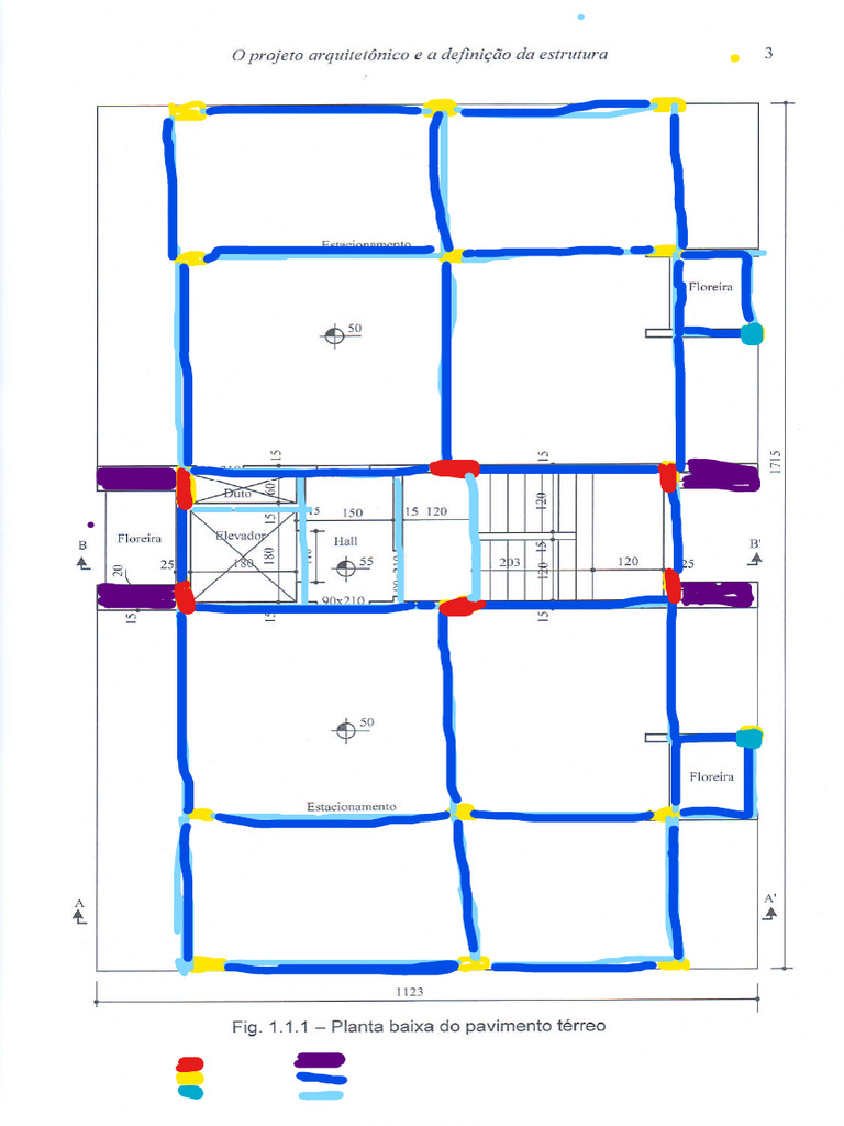 2-Pilares e Vigas - Desenho em Plantas - Feito Por Mim | PDF