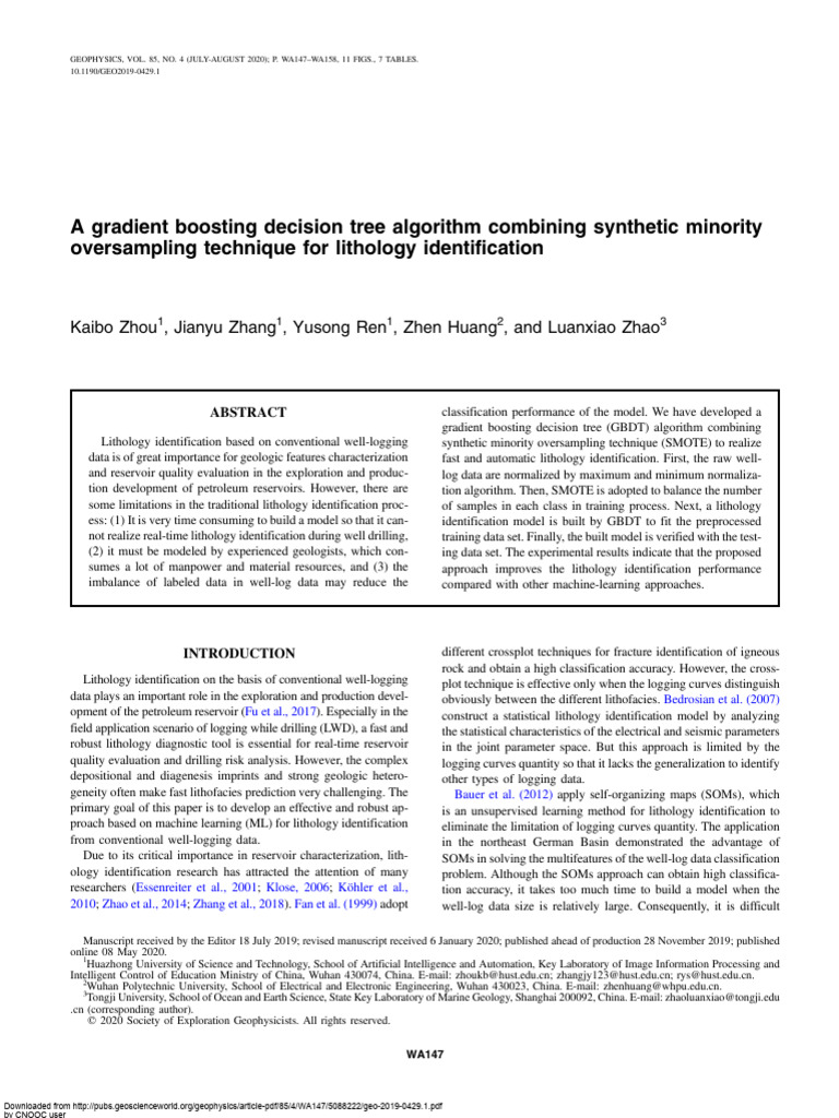 A Gradient Boosting Decision Tree Algorithm Combining Synthetic Minority | PDF