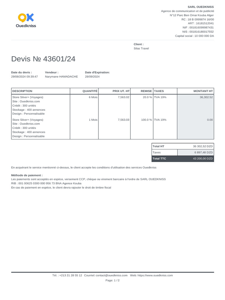 Quotation - 43601 - 24 | PDF