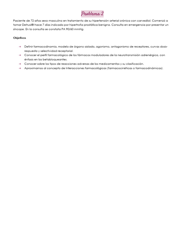 Problema 2 - Farmaco | PDF