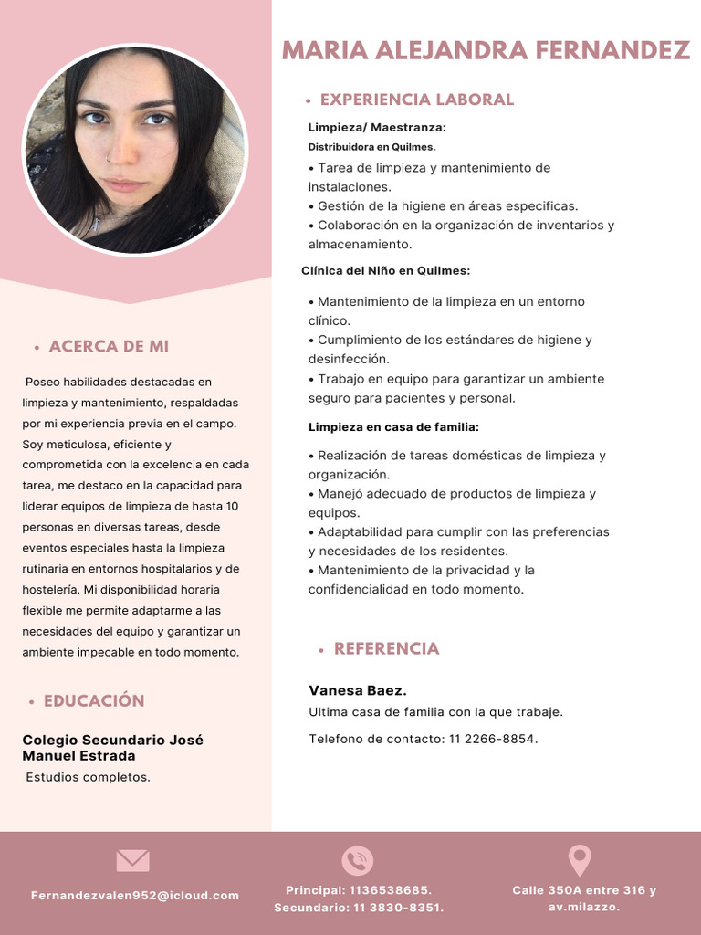 CV, María Alejandra Fernández. | PDF