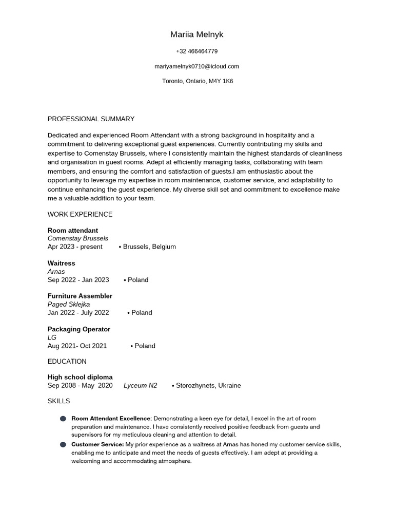 Resume Mariia Melnyk-2 3 | PDF