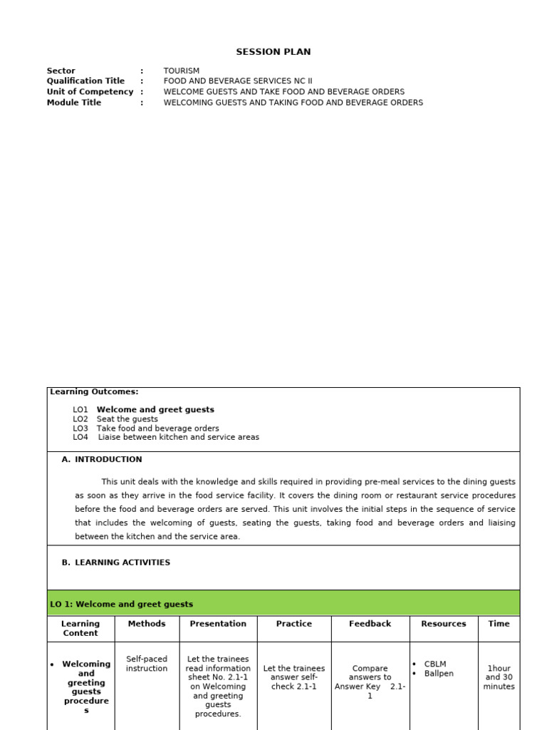 4 - Session Plan - All Core | PDF