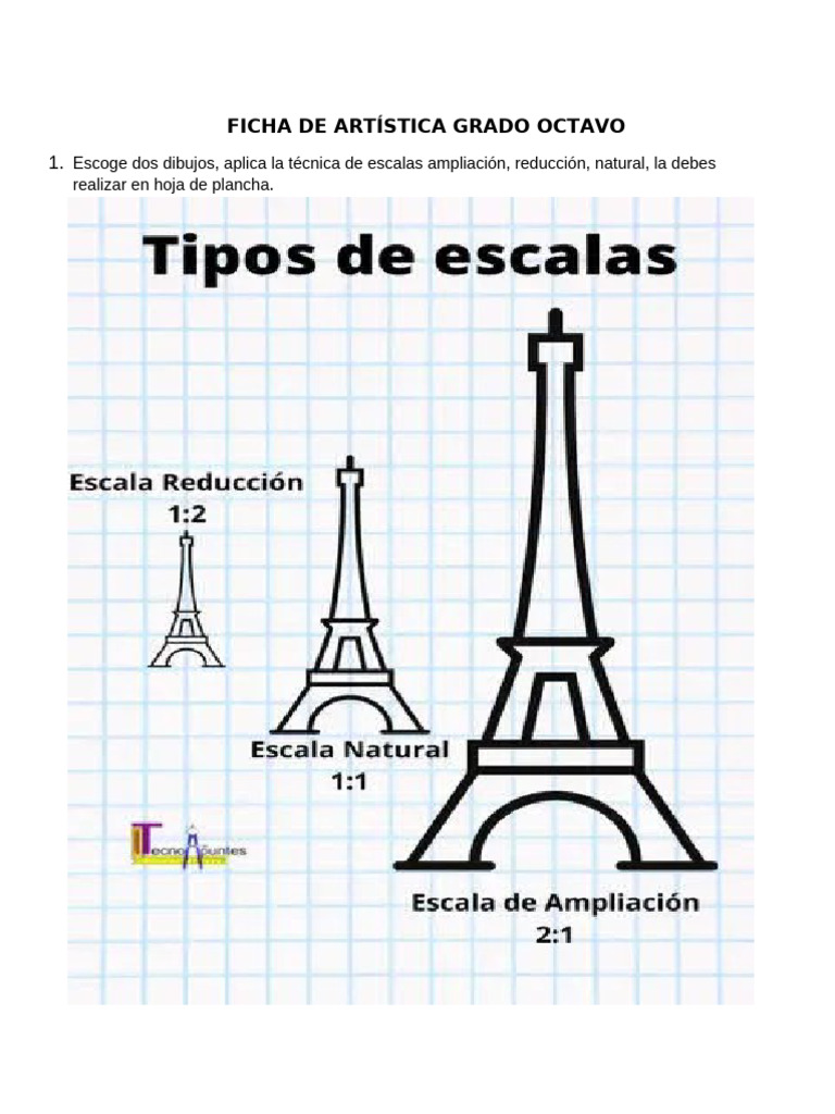 Escalas Dibujo 8 Tercer Periodo | PDF