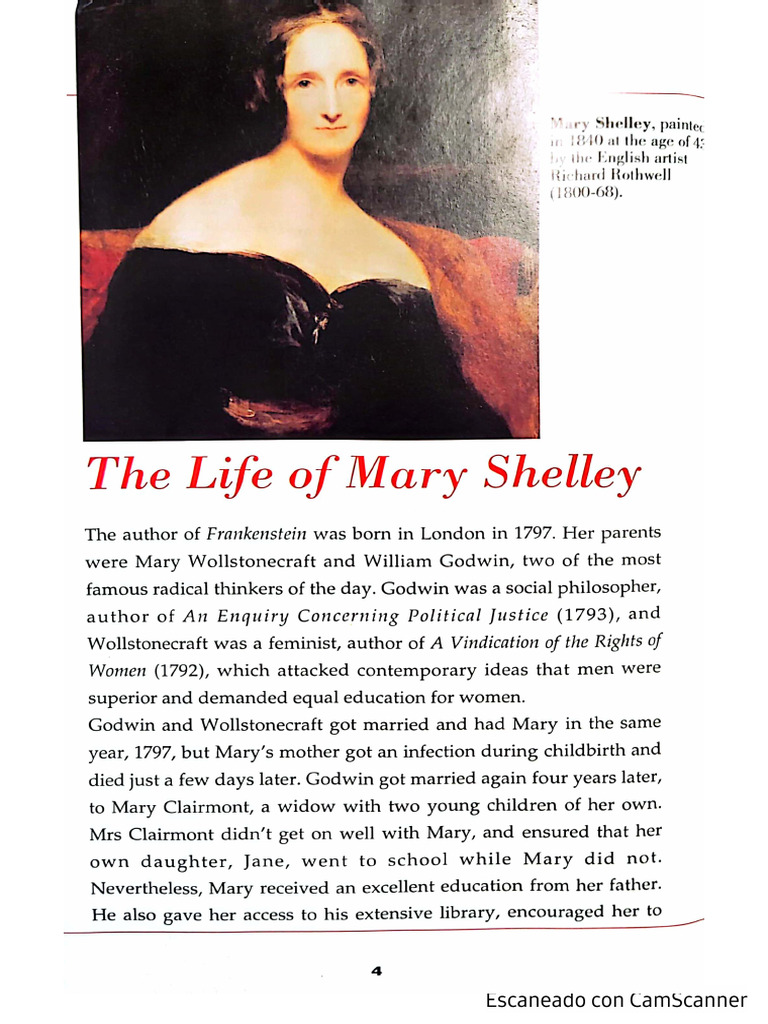 Mary Shelley and The Making of Frankenstein | PDF