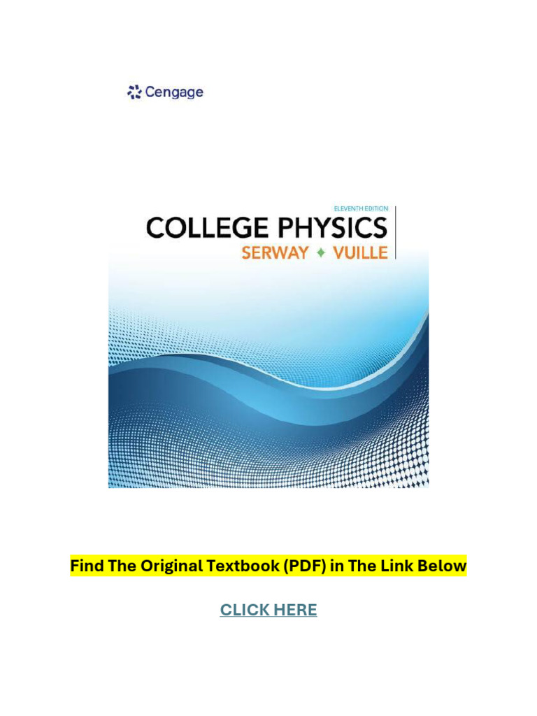 College Physics 11th Edition PDF | PDF | Waves | Science & Mathematics