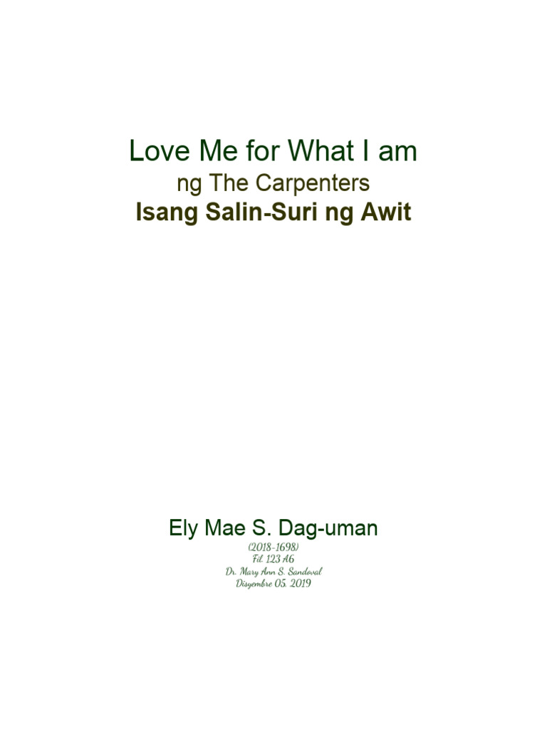 Salin Awit For Print | PDF