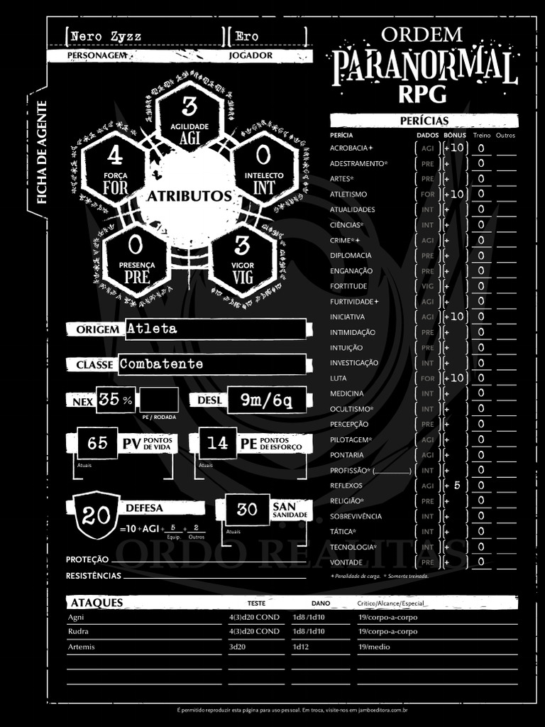 Ficha Preta Nero | PDF