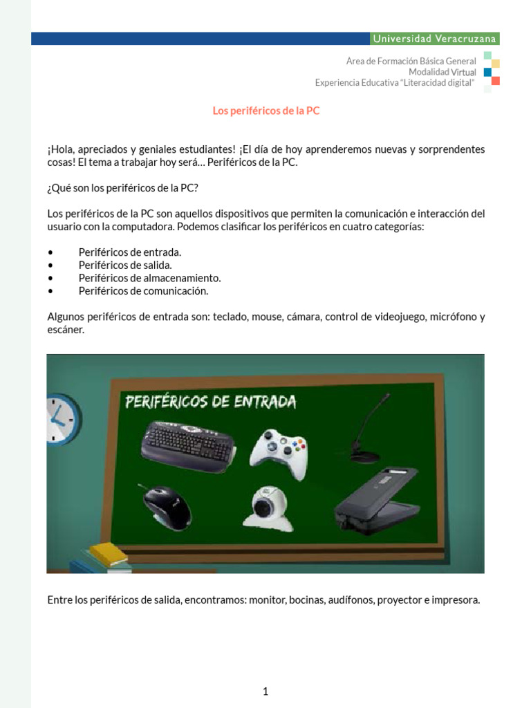 Act02 m1 Transcripcion Del Video Los Perifericos de La PC | PDF
