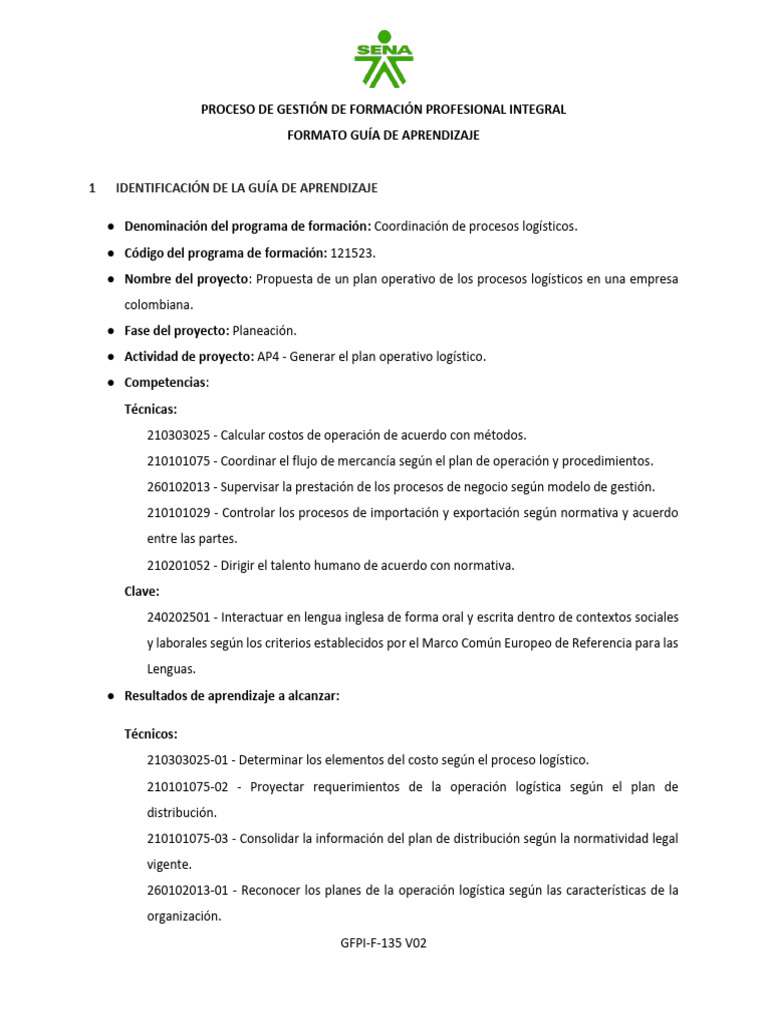 Guia Aprendizaje 4 | PDF
