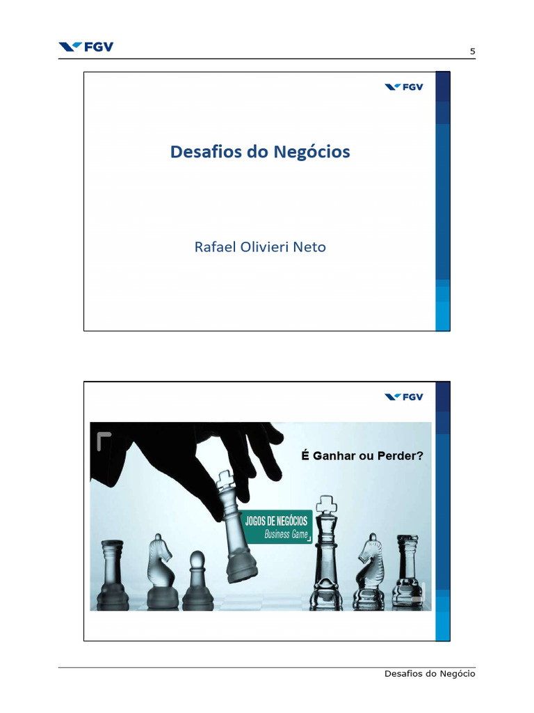 02 FGV 2022-Slides Finais Desafios Do Negocio | PDF