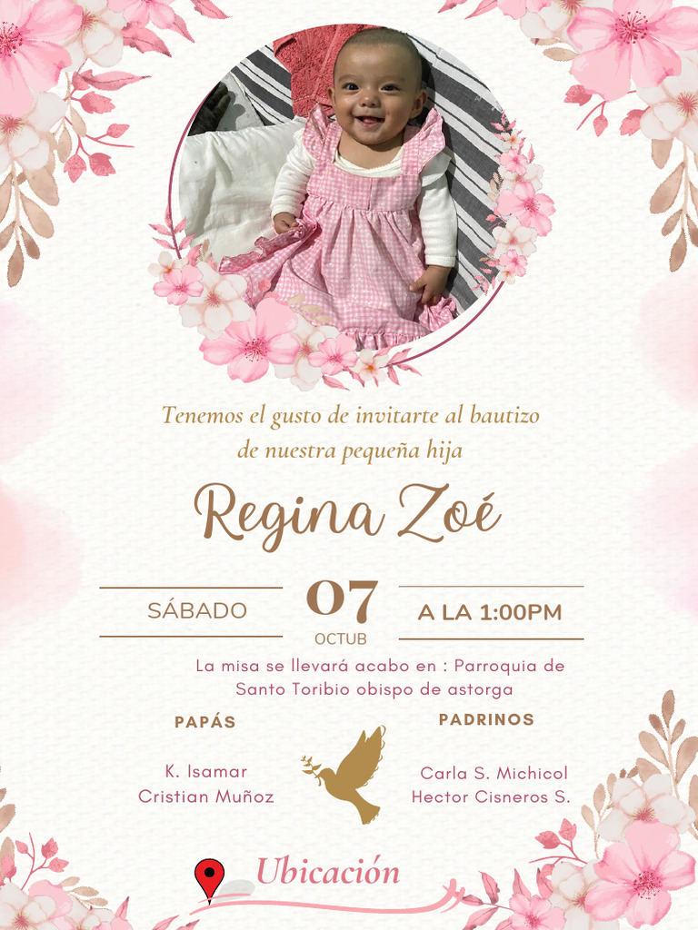 Mi Bautizo Regina Zoé | PDF