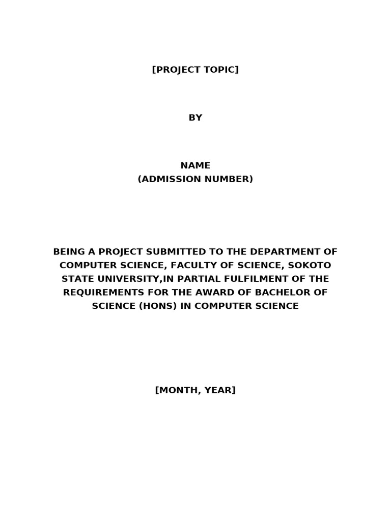 Project Write-Up Template (Software Based) - 1 - 103747 | PDF