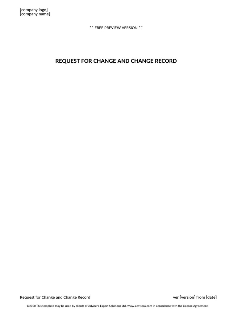 09.1.2 Appendix 1 Request For Change and Change Record 20000 Preview en ...