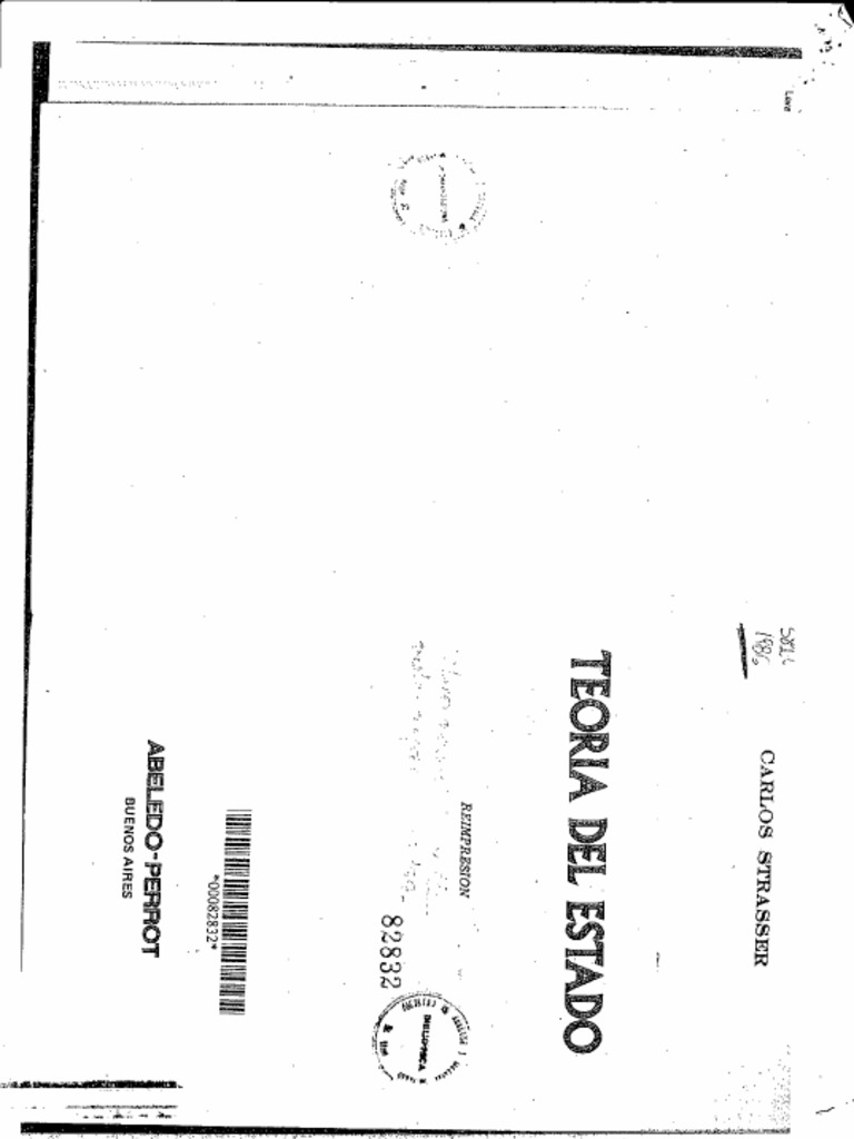 Teoria Del Estado (Carlos Strasser) | PDF