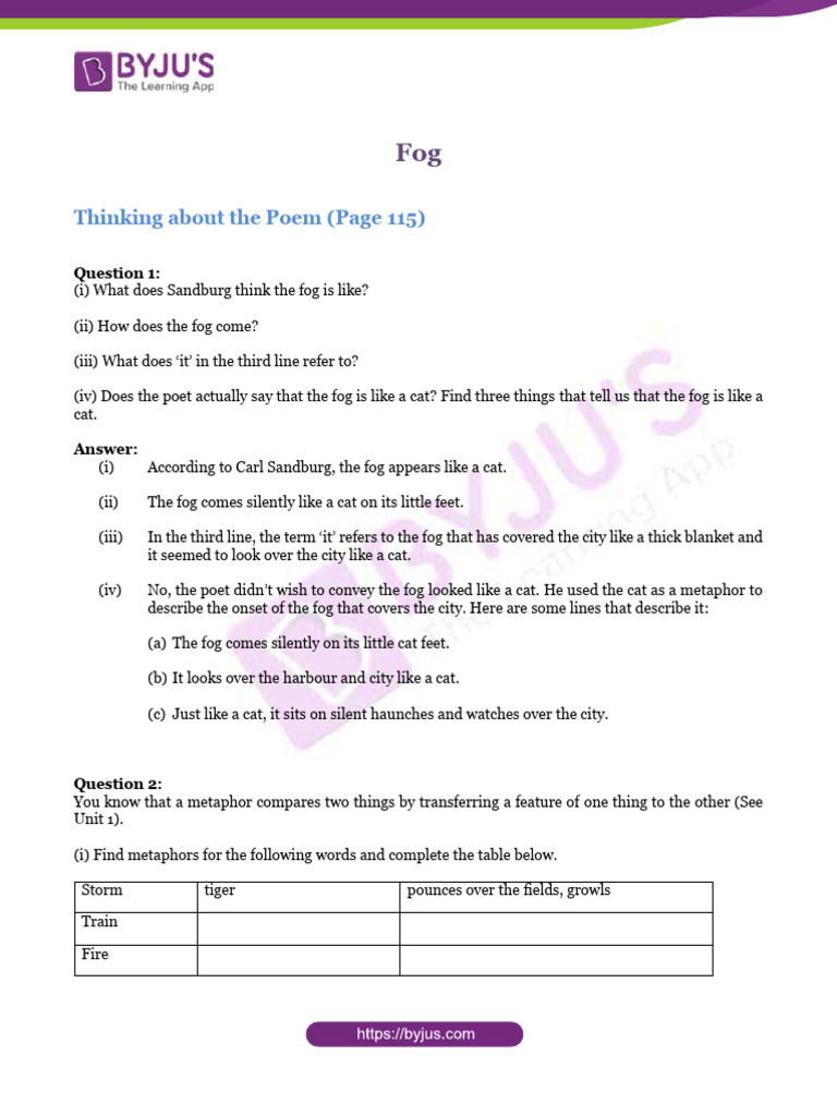 Ncert Solutions First Flight Class 10 English Poem Chapter 8 | PDF
