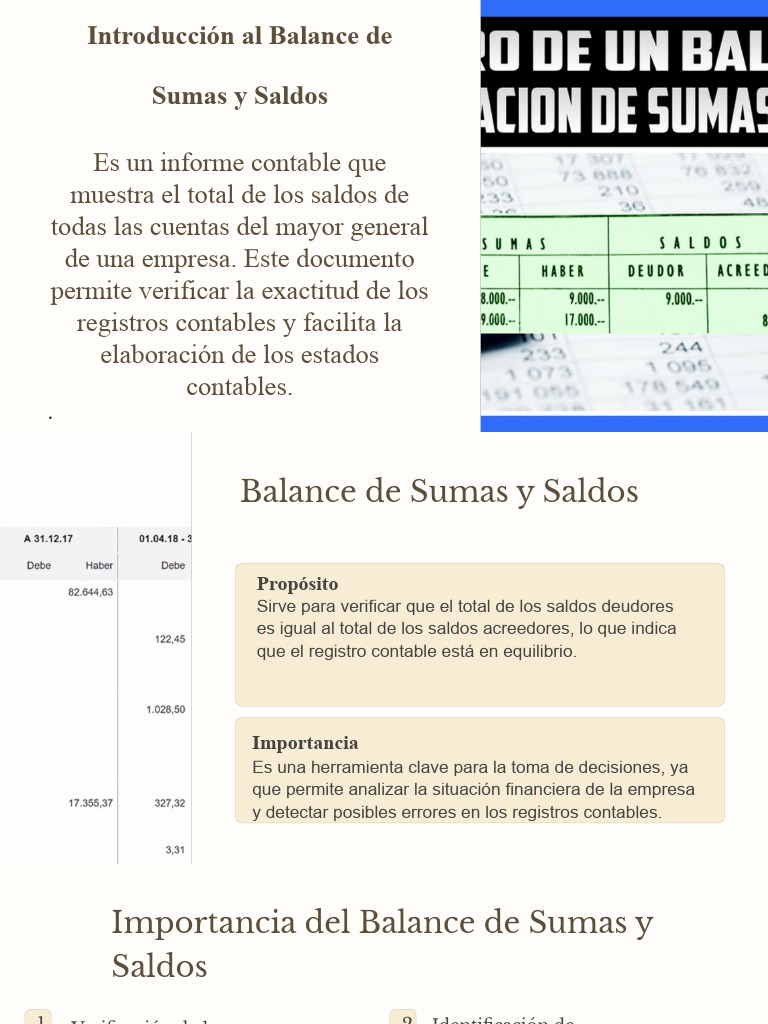 Clase 11. Balance de Sumas y Saldos | PDF