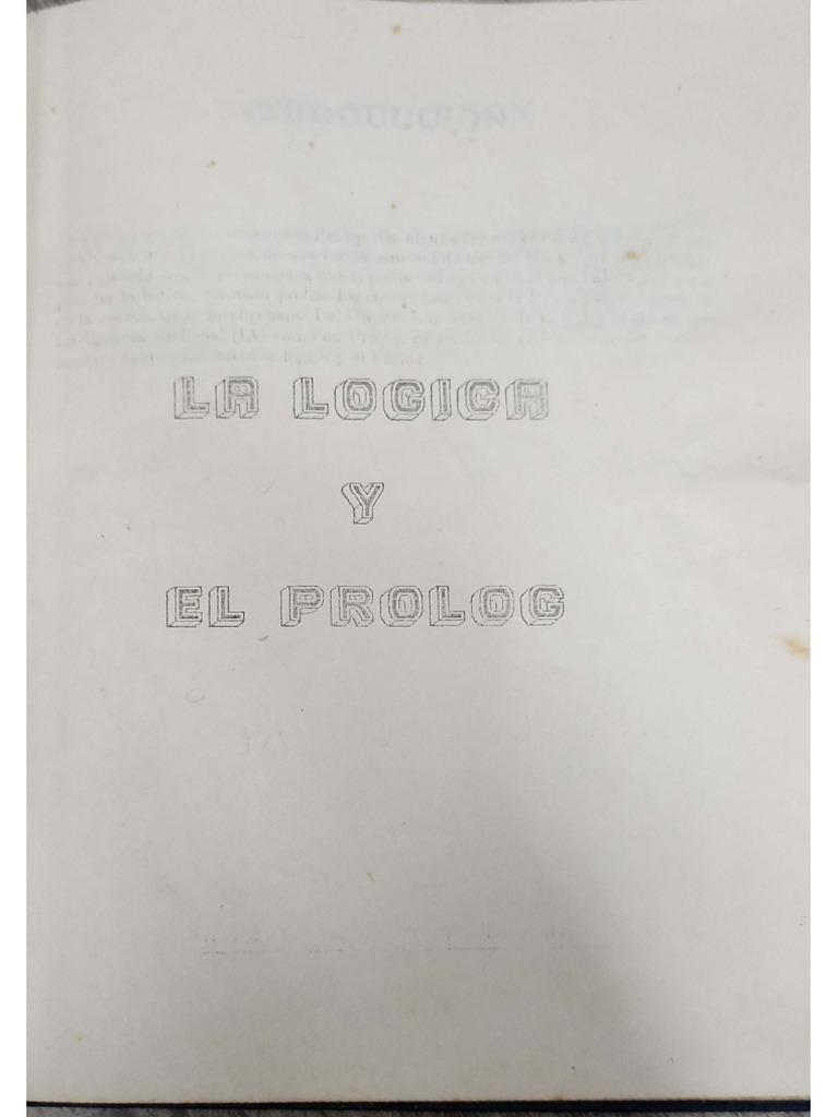 La Lógica y El Prolog | PDF La Lógica y El Prolog | PDF