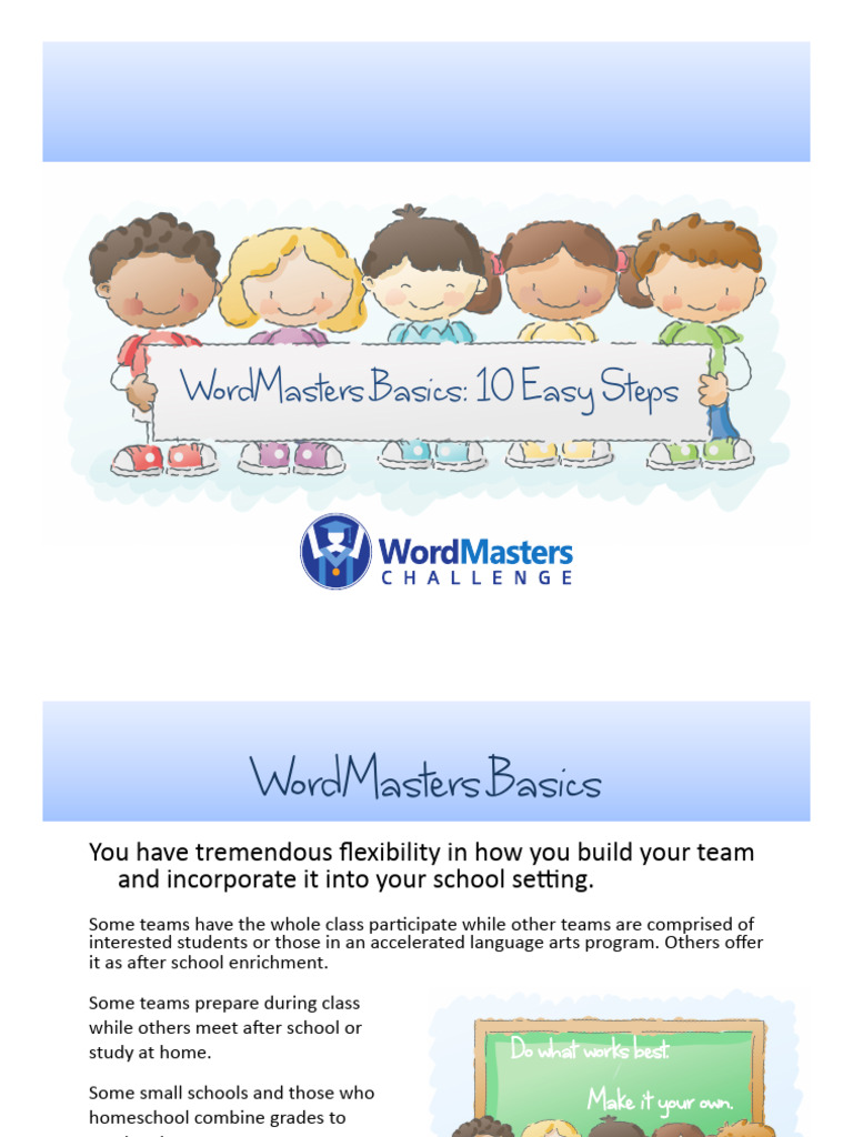Wordmasters Basics | PDF