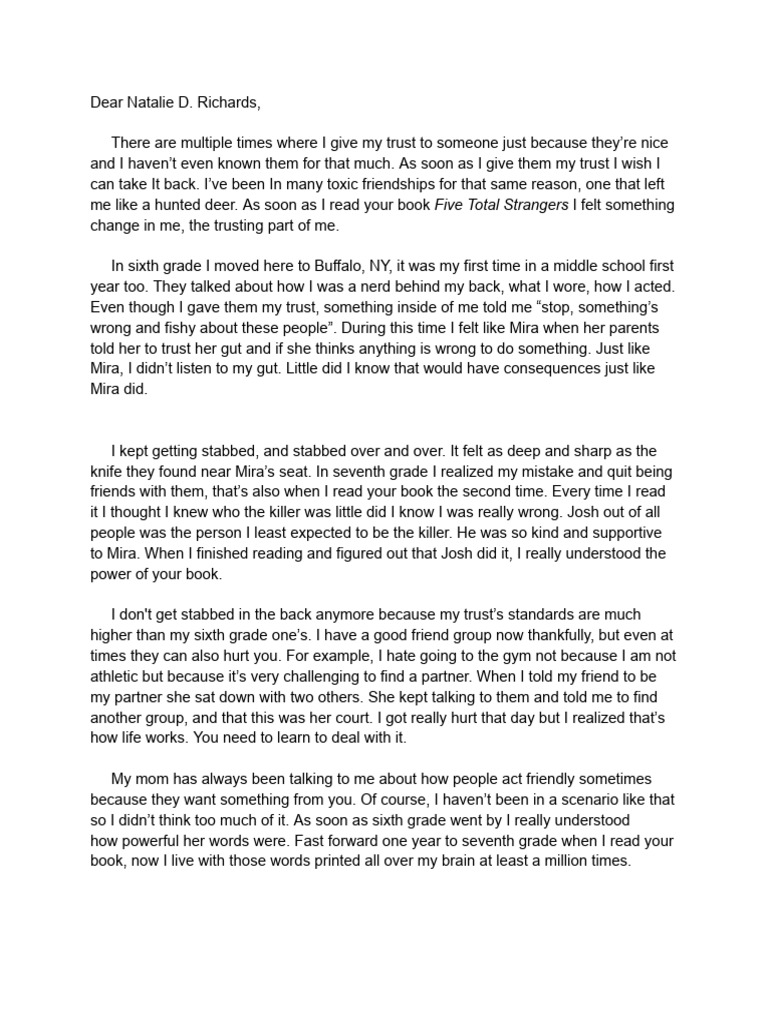 Letter | PDF