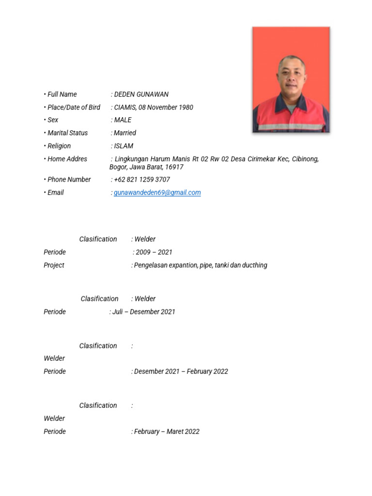 CV Deden | PDF