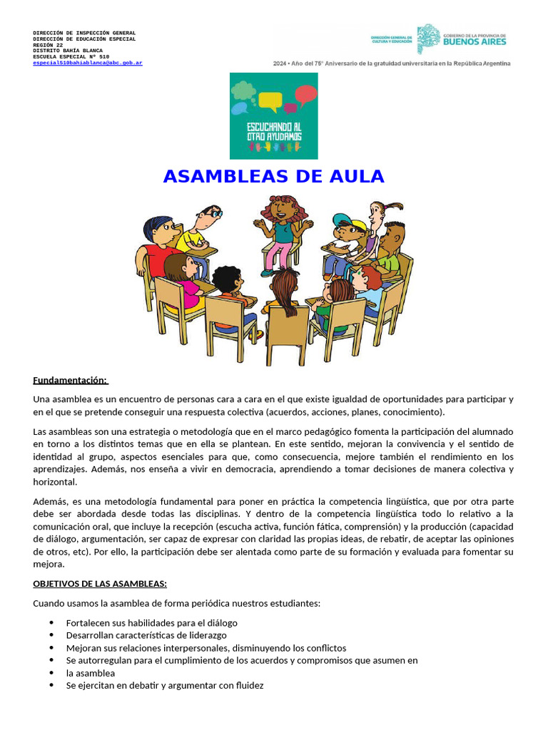 Asambleas de Aula | PDF