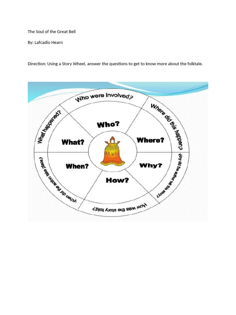 The Soul of The Great Bell (Graphic Organizer) | PDF | General Fiction