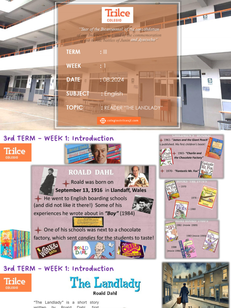 WEEK 1 - English - 5º SEC - THE LANDLADY | PDF