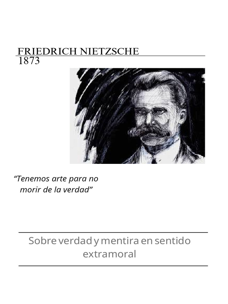 Nietzsche, Sobre La Verdad y La Mentira | PDF