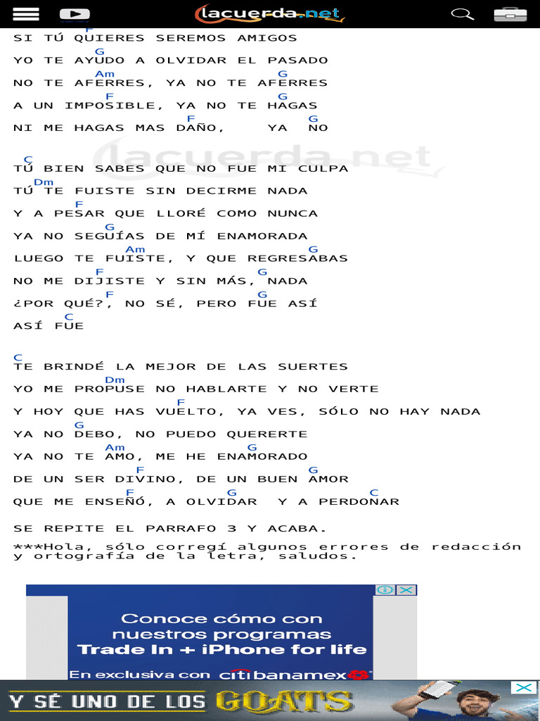 ASI FUE, Juan Gabriel Acordes | PDF