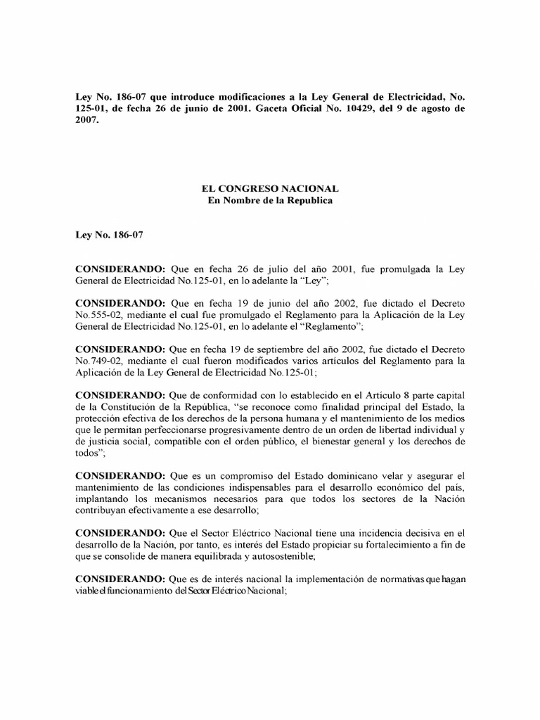 Ley-No-186-0 7 | PDF