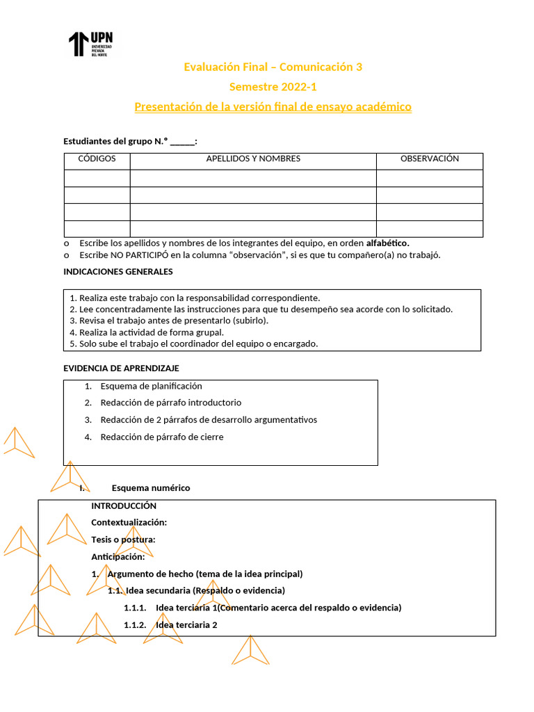 Evaluación Final - C3 - 2022 - 1 - Wa | PDF