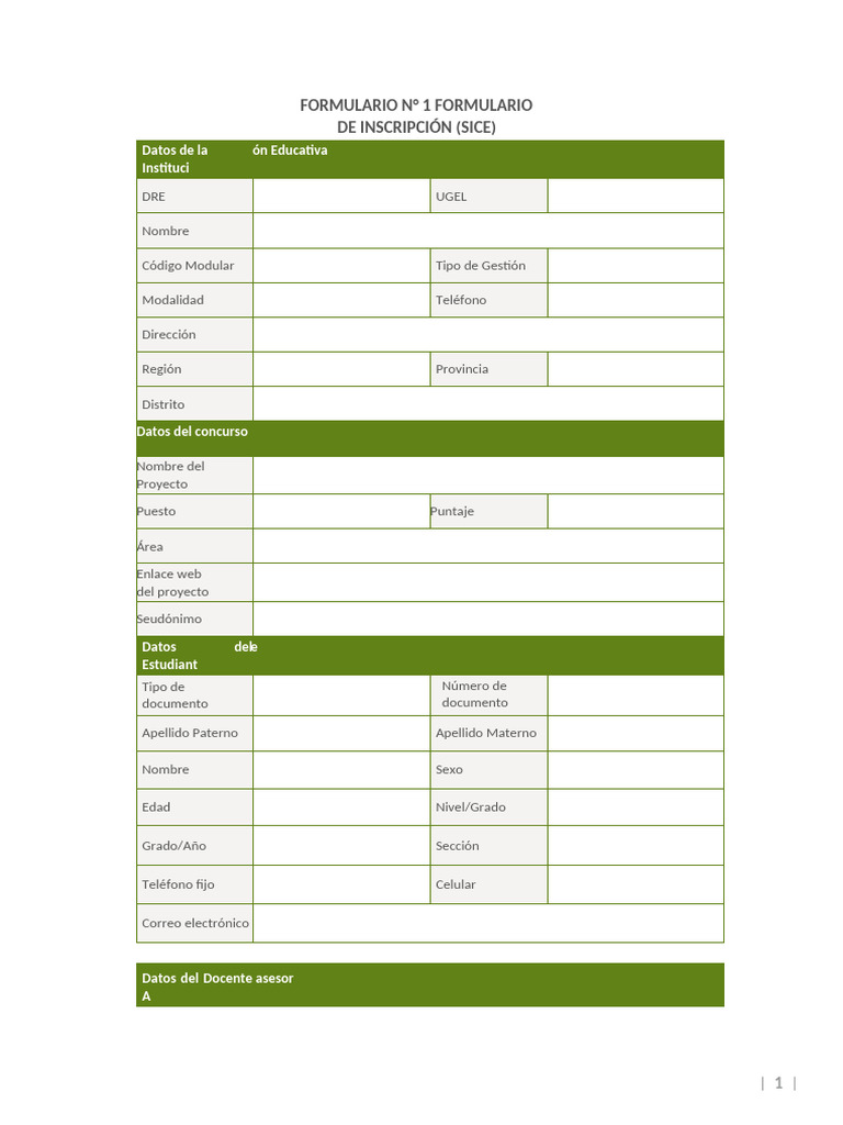 Formularios Feria Eureka | PDF