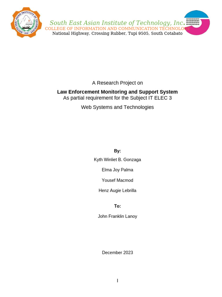 A Research Project On 1 | PDF