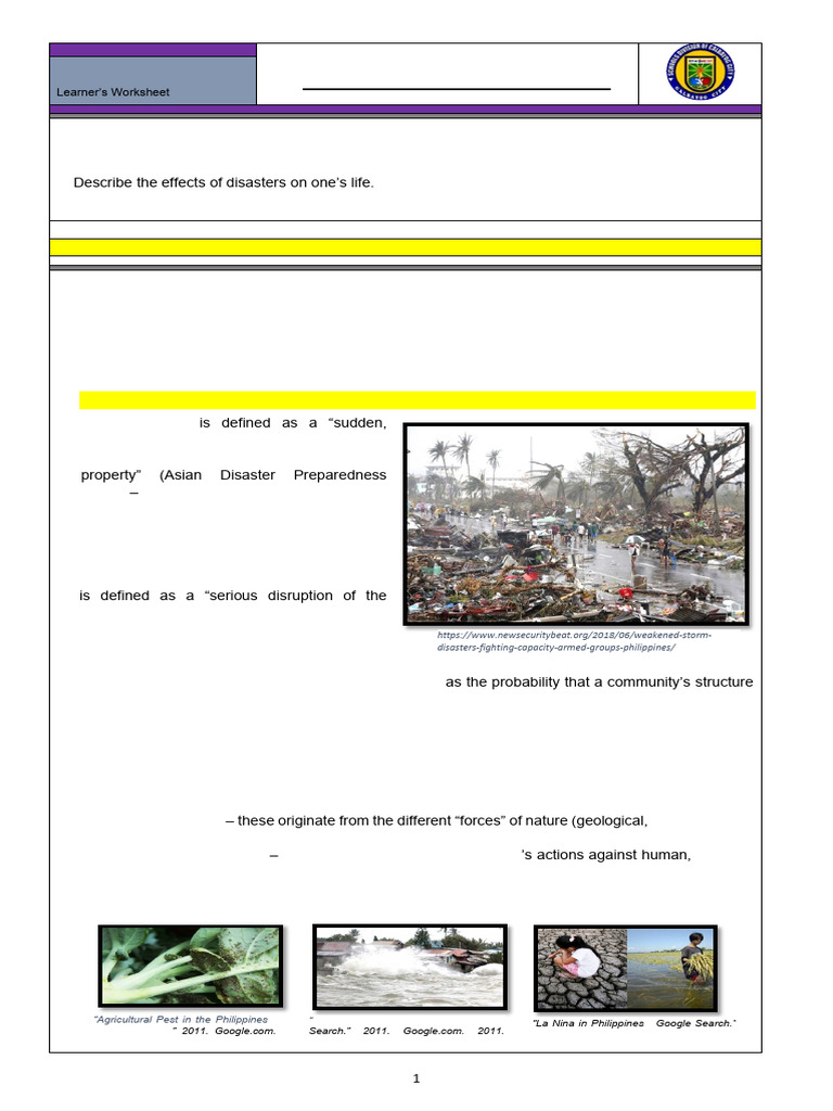 DRRR Handout 1 Topic 1 4 | PDF