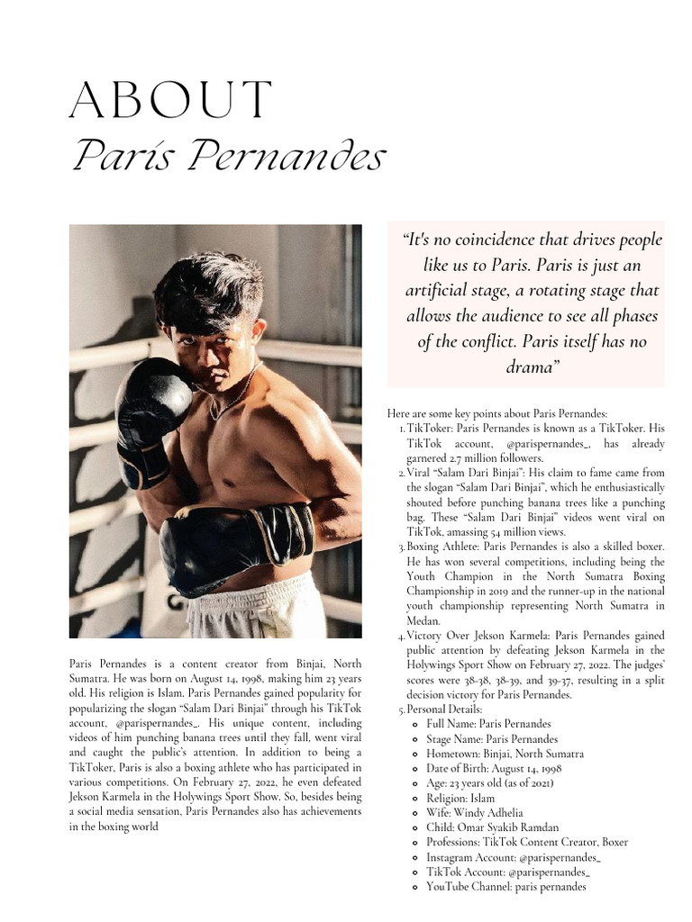 Biografi Paris Pernandes | PDF