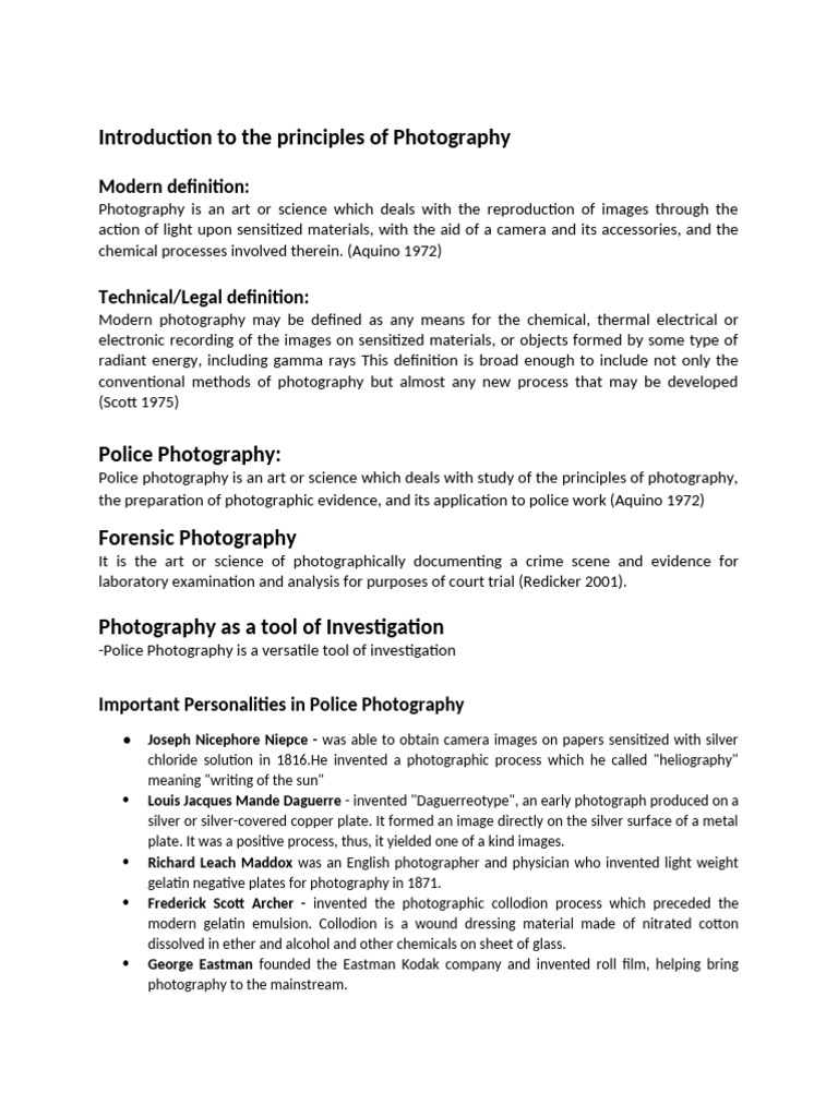 Principles of Photography Explained | PDF | Camera | Camera Lens