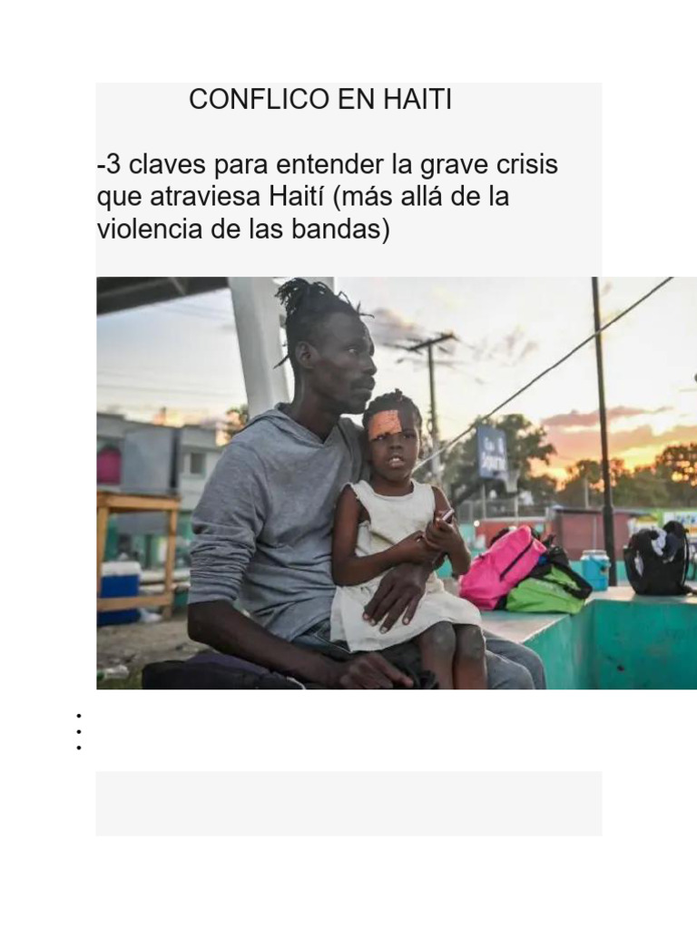 Conflico en Haiti... | PDF