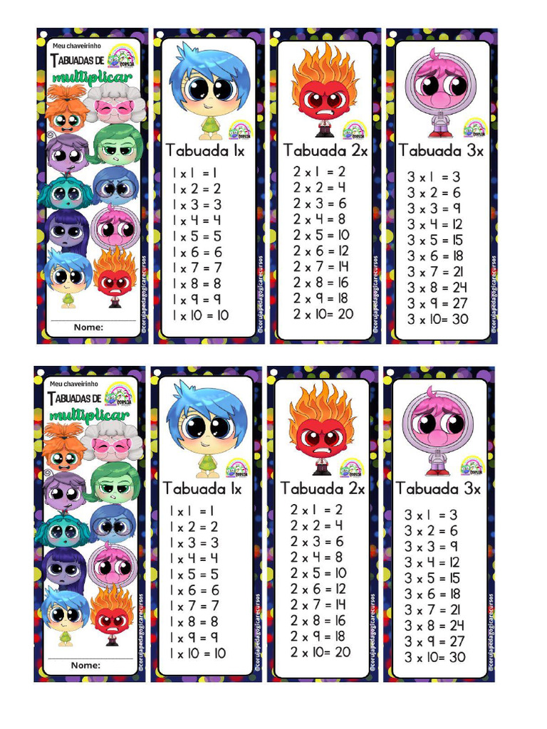 Tabuada Divertidamente | PDF