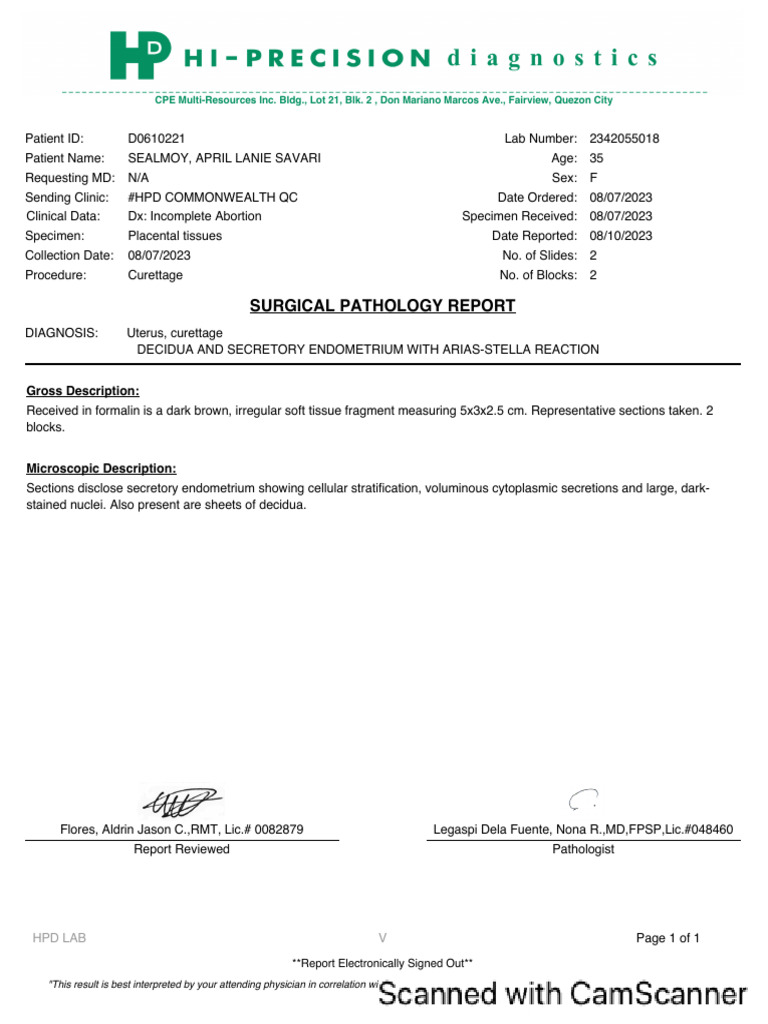 Surgical Pathology Report | PDF | Self-Improvement | Science & Mathematics