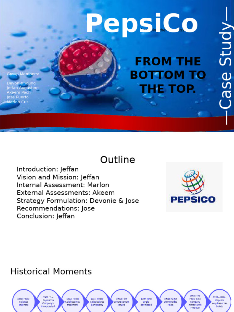 PepsiCo Powerpoint | PDF | Pepsi Co | Career & Growth