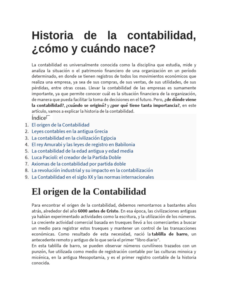 Historia de La Contabilidad-2 | PDF