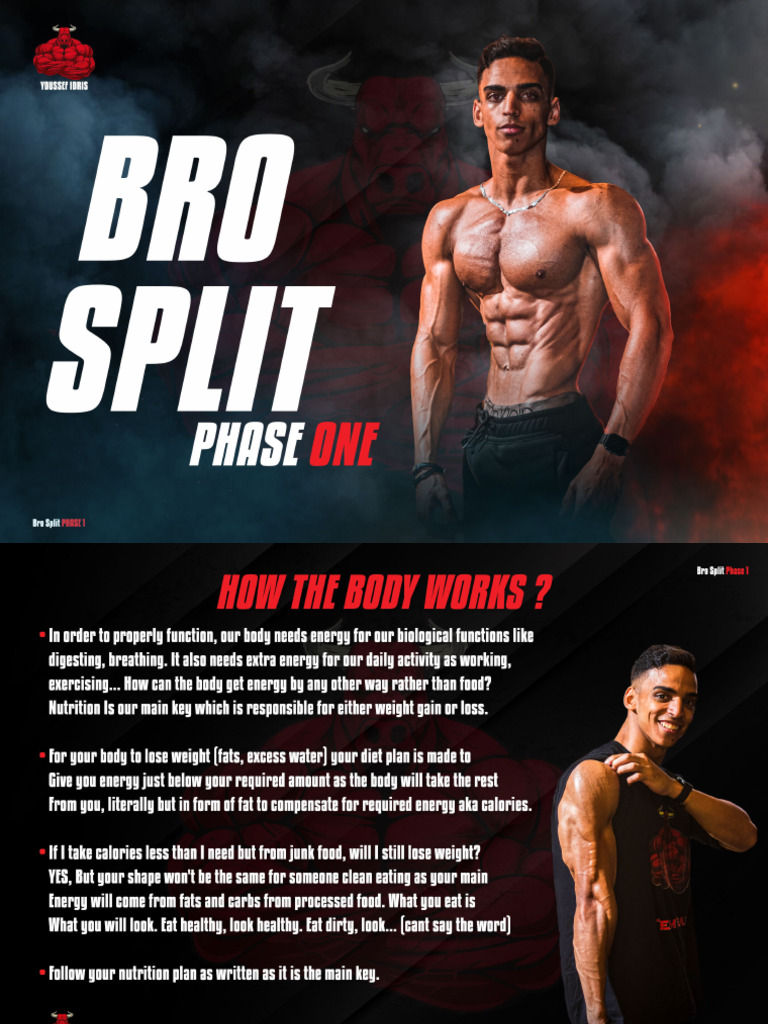 Youssef Idris - Bro Split Phase 1-1 | PDF