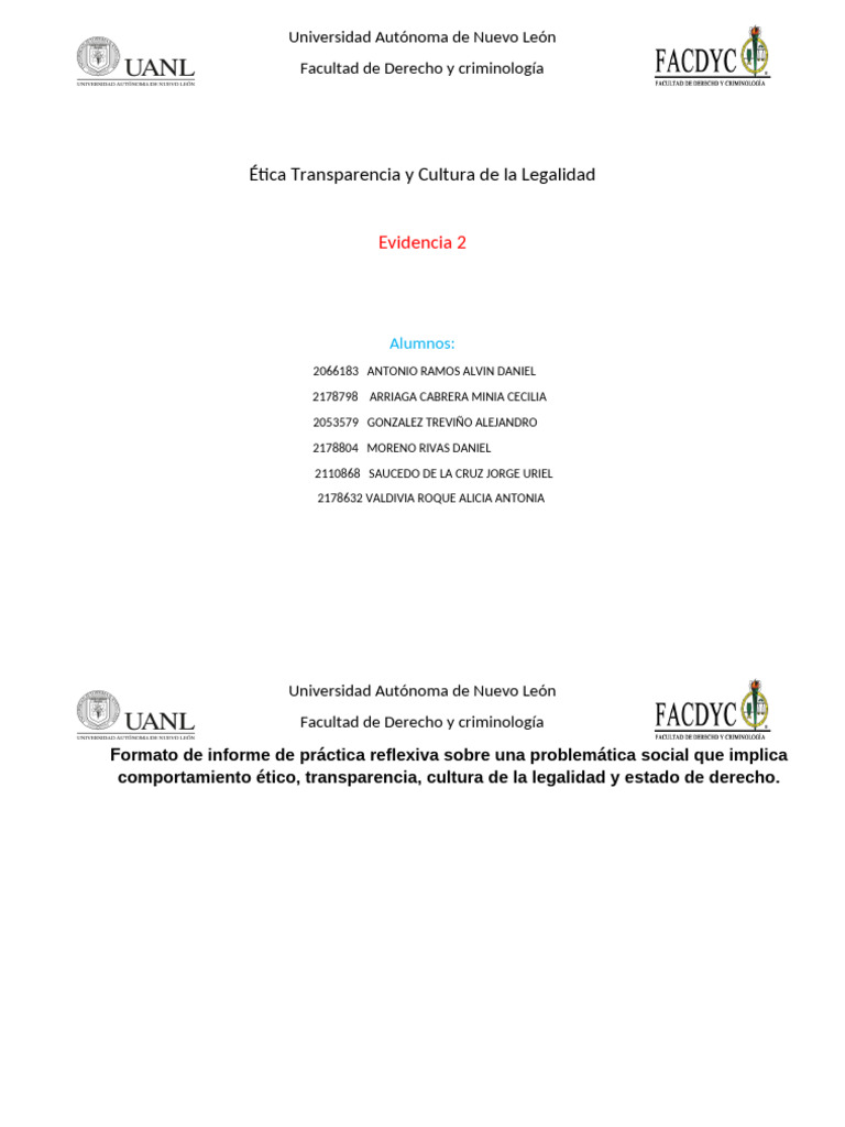 Formato de Práctica Reflexiva Ante Una Problemática Social-1. | PDF | Moralidad | Crecimiento ...